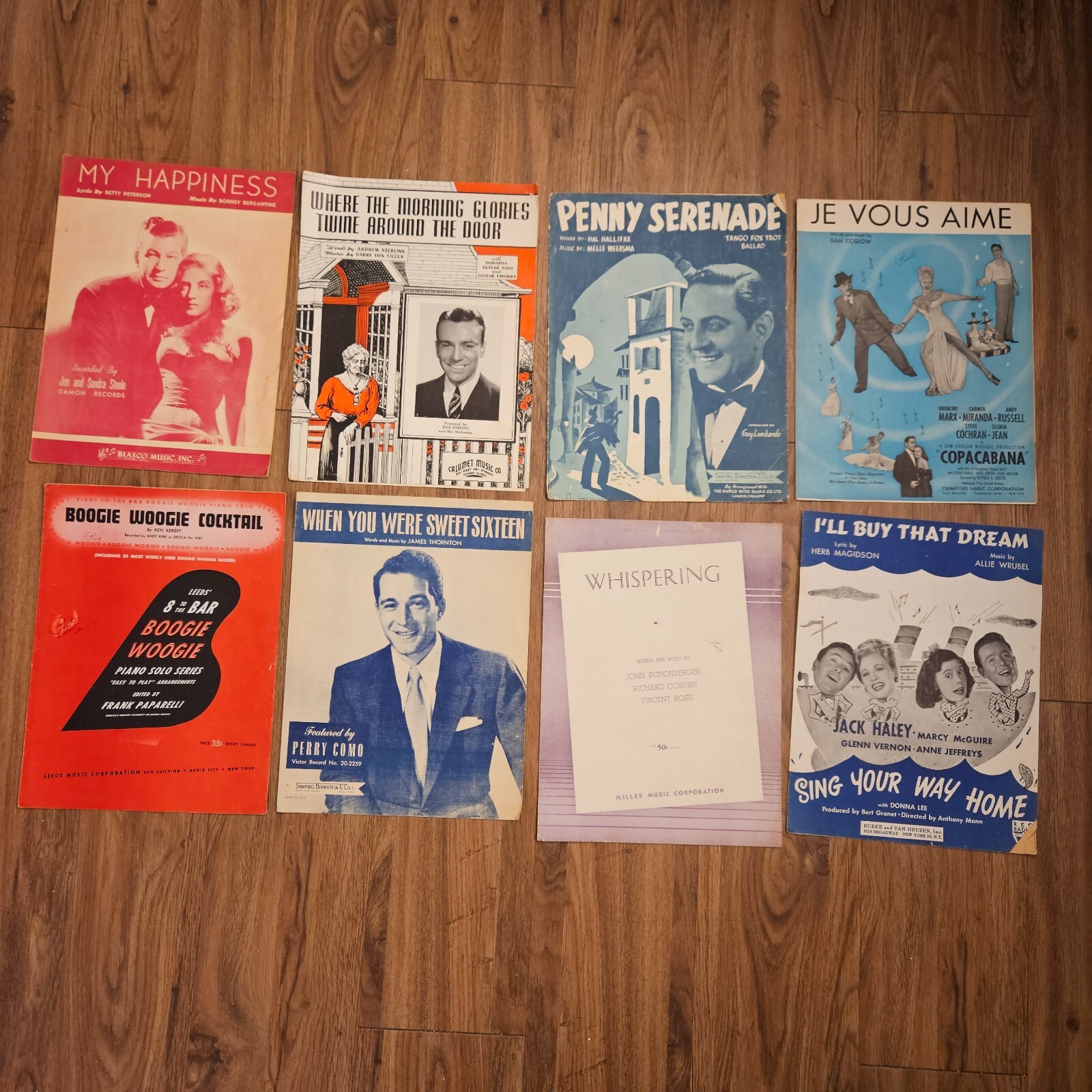 Lot of 8 Vintage Sheet Music Boogie Jon And Sondra Steele Bob Strong ...