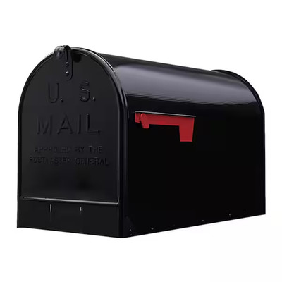 JUMBO POST MOUNT MAILBOX Galvanized Steel Extra Large Rural Mail Box ...