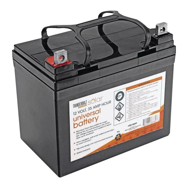 Fits THUNDERBOLT SOLAR 12V, 35 Ah Sealed Lead Acid Battery Ideal for ...