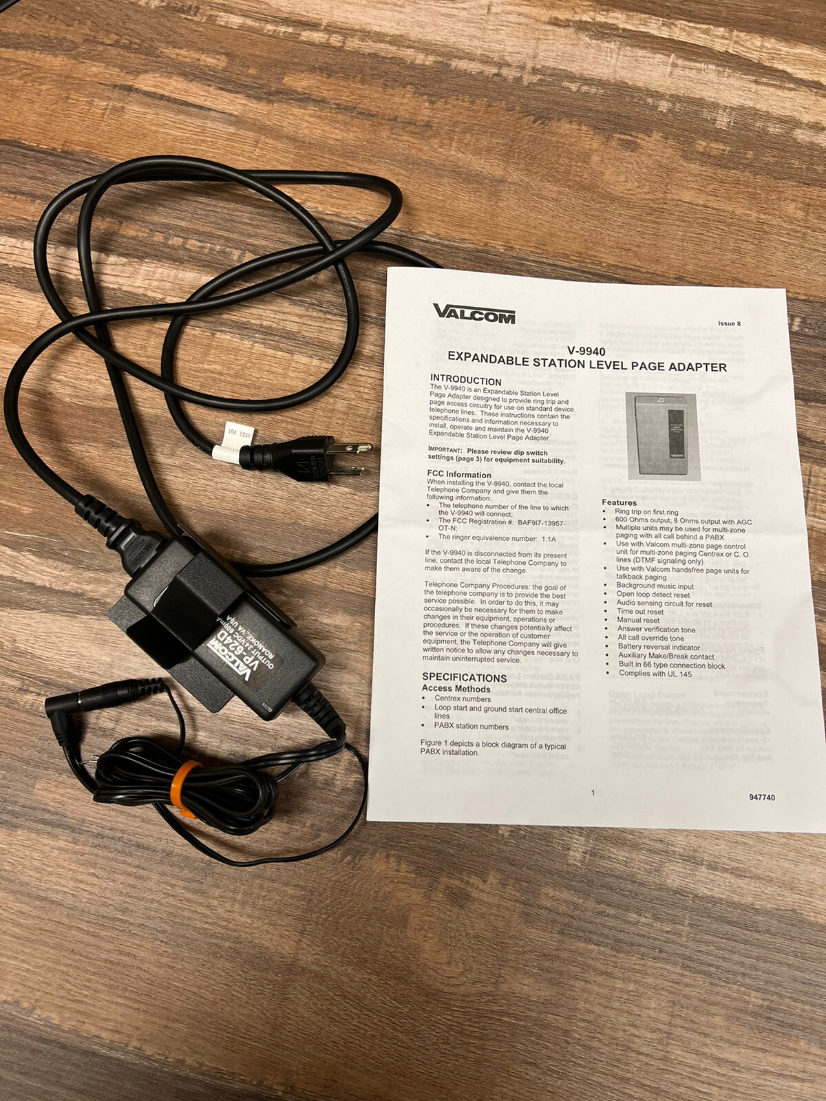 Valcom V-9940 Station Level Page Adapter | eBay