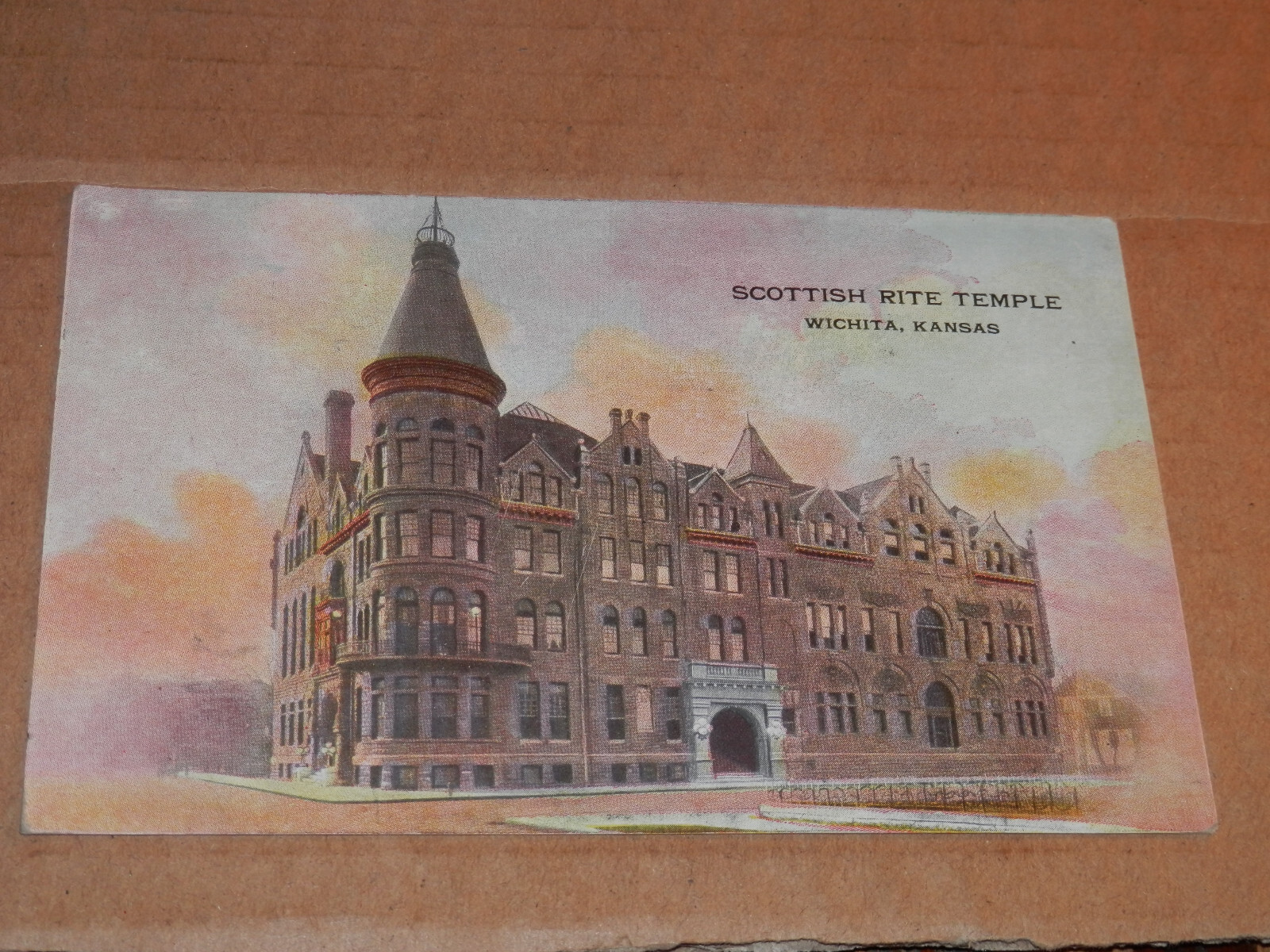 WICHITA KANSAS - 1912 POSTCARD - SCOTTISH RITE TEMPLE | eBay