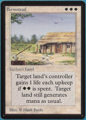 Farmstead Beta MINT (Rare Reserved List MTG Magic Card) (316002 ...