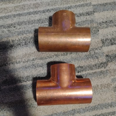 Mueller Wrot Copper Tee 3”x3”x3” Sweat | eBay