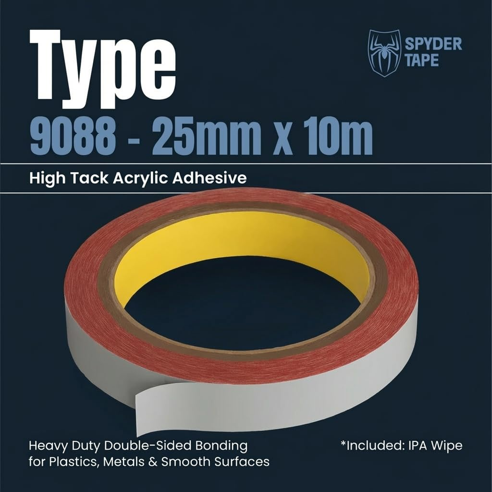 9088 Double Sided Tape 25Mm X 10M – Thin Clear Adhesive Tape – High ...