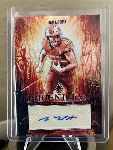 2024 Panini Phoenix Sam LaPorta Auto Phoenician Lazer SSP Case Hit #PP ...