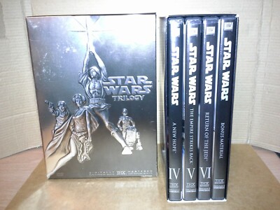 Star Wars Trilogy DVD,2004,4-Disc Set,Widescreen. Disc surface ...