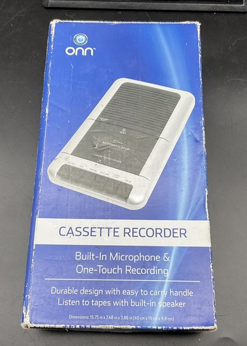 Onn Portable Cassette Player Recorder Battery Operated EB-11260 NOS | eBay
