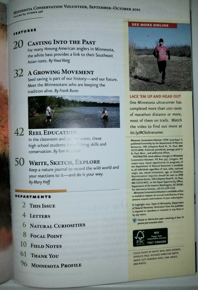 Minnesota Conservation Volunteer Magazine. Sept - Oct 2021 | eBay