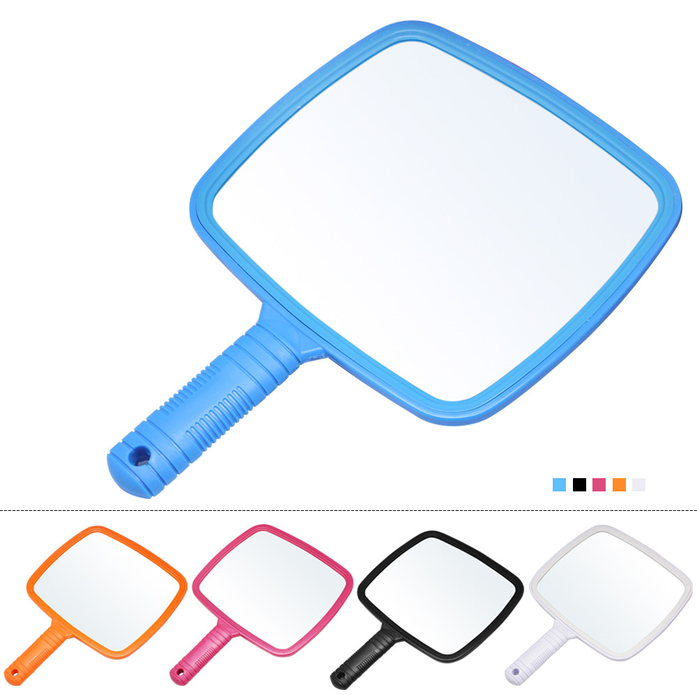 Professional Handheld Salon Barbers Hairdressers Paddle Mirror Tool ...
