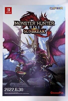Monster Hunter Rise: Sunbreak - A2 promo poster KOREA (42.25cm x 59.5cm ...