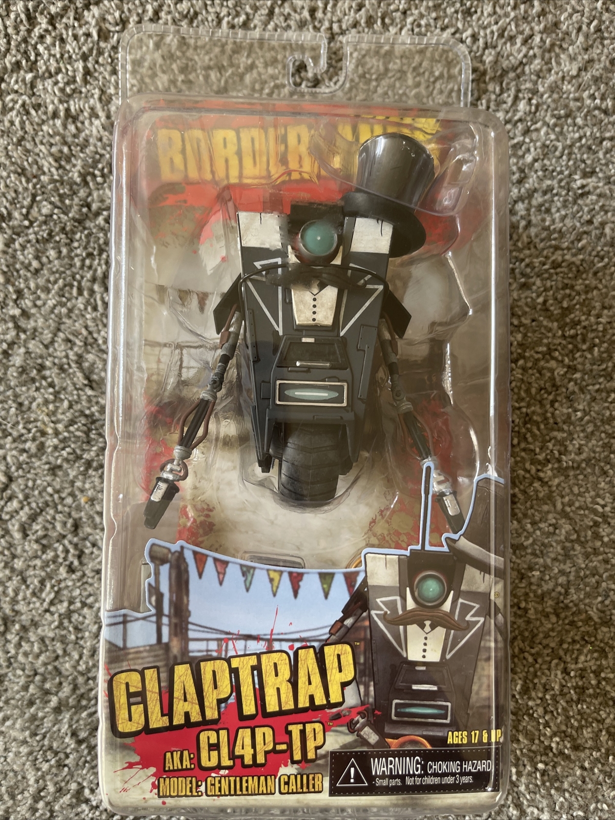 CLAPTRAP aka CL4P-TP GENTLEMAN CALLER Borderlands Video Game 7" Figure ...