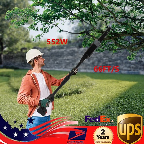 Electric Pole Chain Saw Tree Branch Limb Log Bush Trimmer Pruner Garden ...