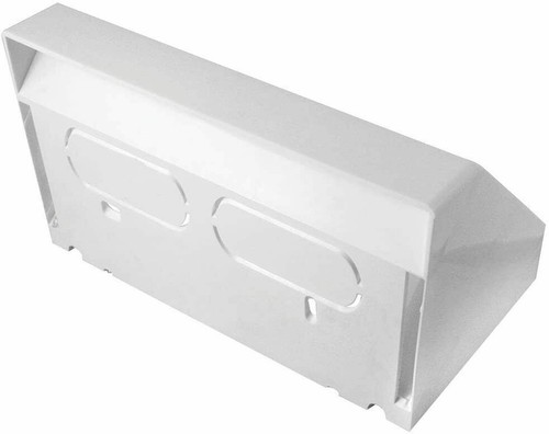 2 x White Double 2 Gang Pattress Back Box 45 Degree Angled Surface ...