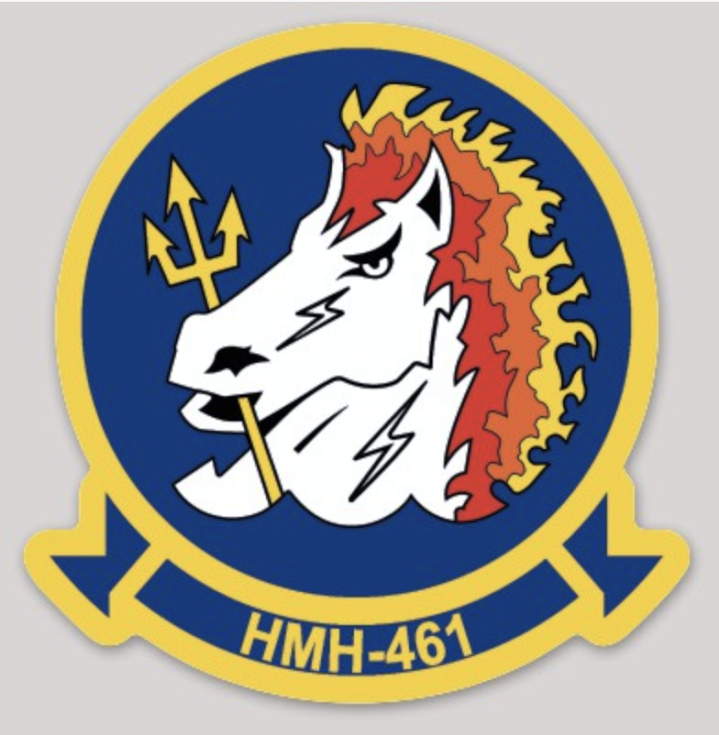 Officially Licensed USMC HMH-461 Iron Horse Sticker | eBay