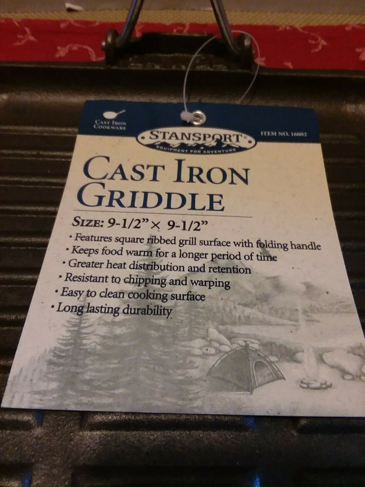Stansport 16010100 Cast Iron Square Griddle 16010-100 for sale online ...