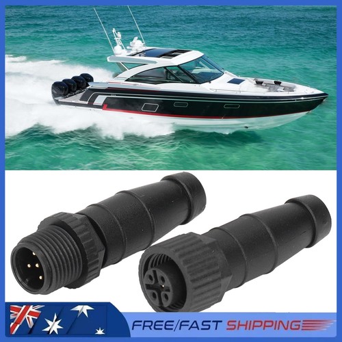 NMEA 2000 Black ABS 2pcs Male Female Terminators Oil Heat Resistant ...