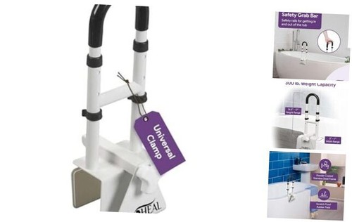 Adjustable Bathtub Grab Bar for Seniors and Fall Risk Patients - Safety ...