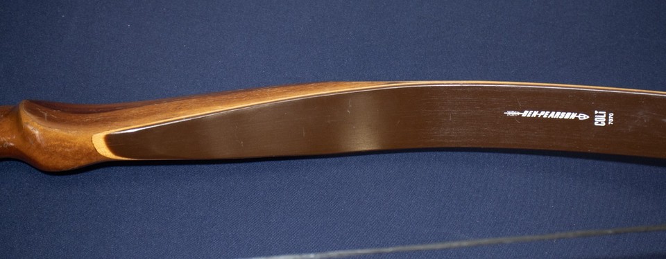 As-is Ben Pearson Colt 7070 Vintage Traditional Recurve Bow 62" 45lbs ...