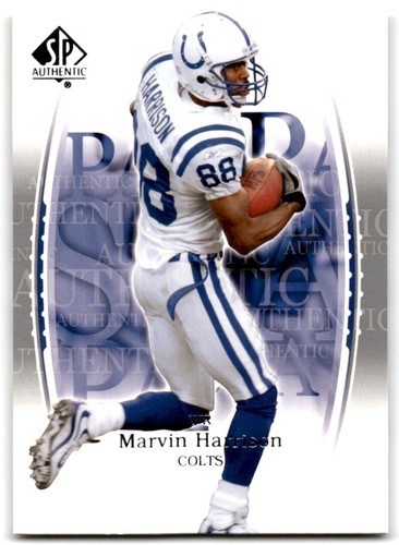 2003 Upper Deck SP Authentic Marvin Harrison Indianapolis Colts #88 | eBay
