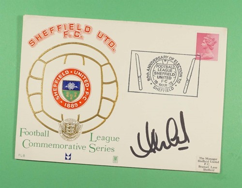 DR WHO 1972 GB SOCCER/FOOTBALL SPORTS ALAN CORK SIGNED SHEFFIELD R00712 ...