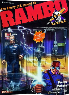 Rambo: The Enemy of Rambo, General Warhawk Figure, Vintage 1985/86, New ...