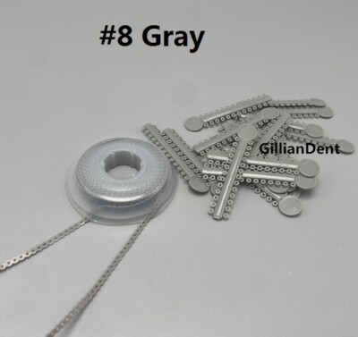 Gray Power Chain Dental Orthodontic Elastic Ligature Ties Bands ...
