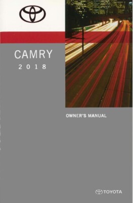 Toyota Camry 2018 Maintenance/Owners Manual Book | eBay