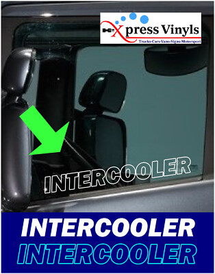 INTERCOOLER truck cab window decals x 2. truck stickers. | eBay UK