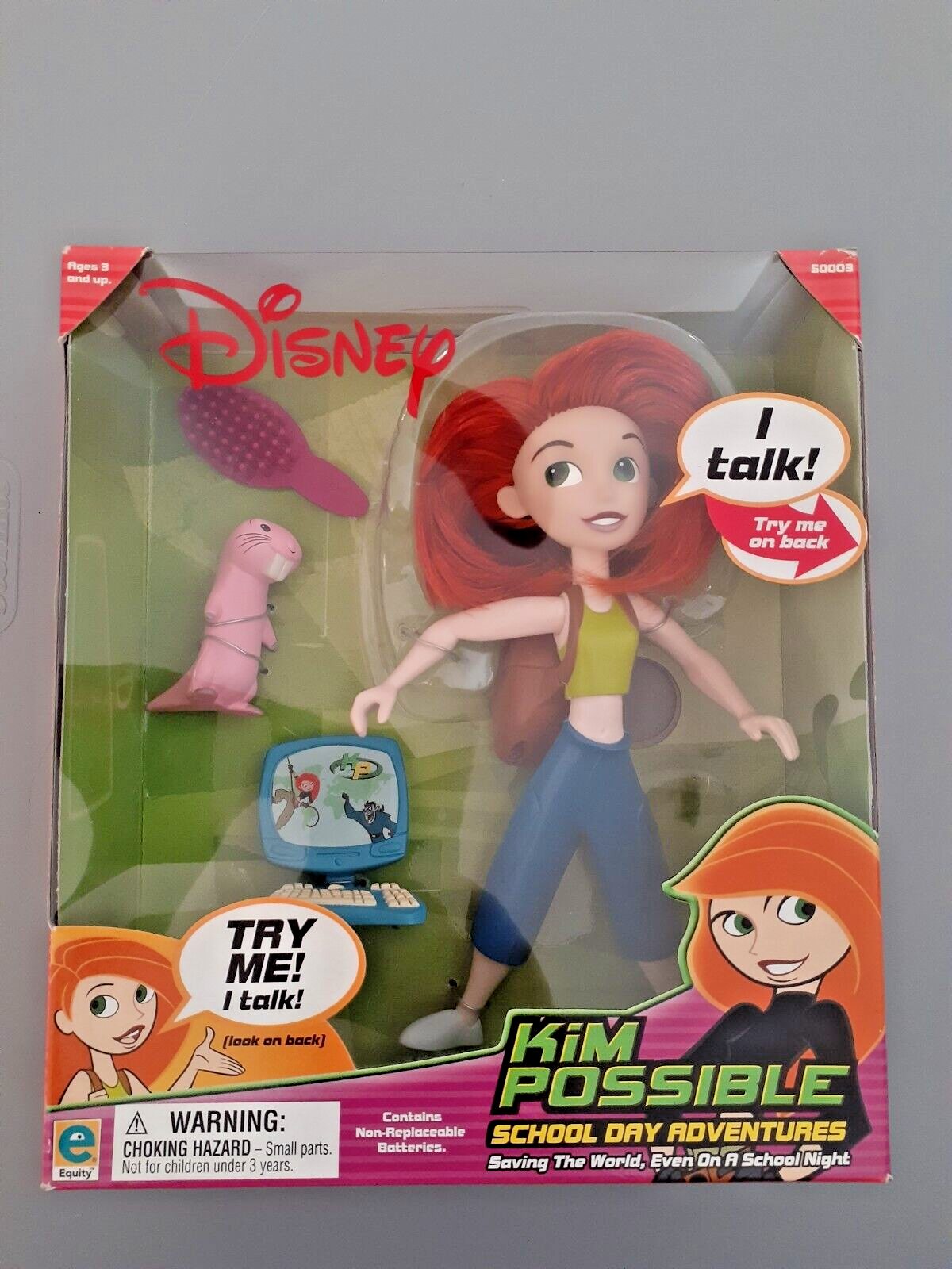2002 Disney Kim Possible Snowboarding Action Figure Talking Loose for ...