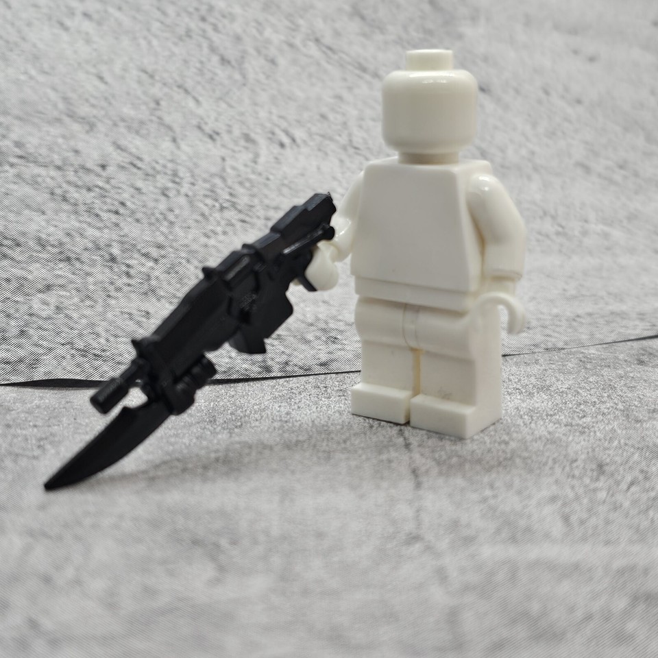 5pack SciFi 40k Assault Blaster Rifle w/ Bayonet Blocks for Minifigures ...