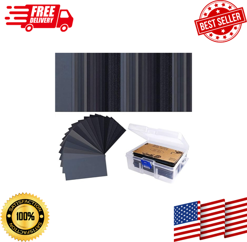 All-In-One 102 Pcs Sandpaper Pack - Ideal for Automotive, Wood & Metal ...