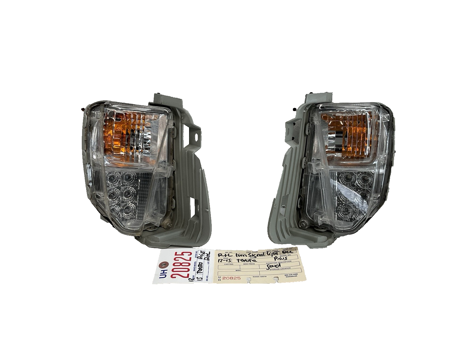 2012 2015 TOYOTA PRIUS LEFT & RIGHT SIDE TURN SIGNAL LIGHT PAIR OEM | eBay