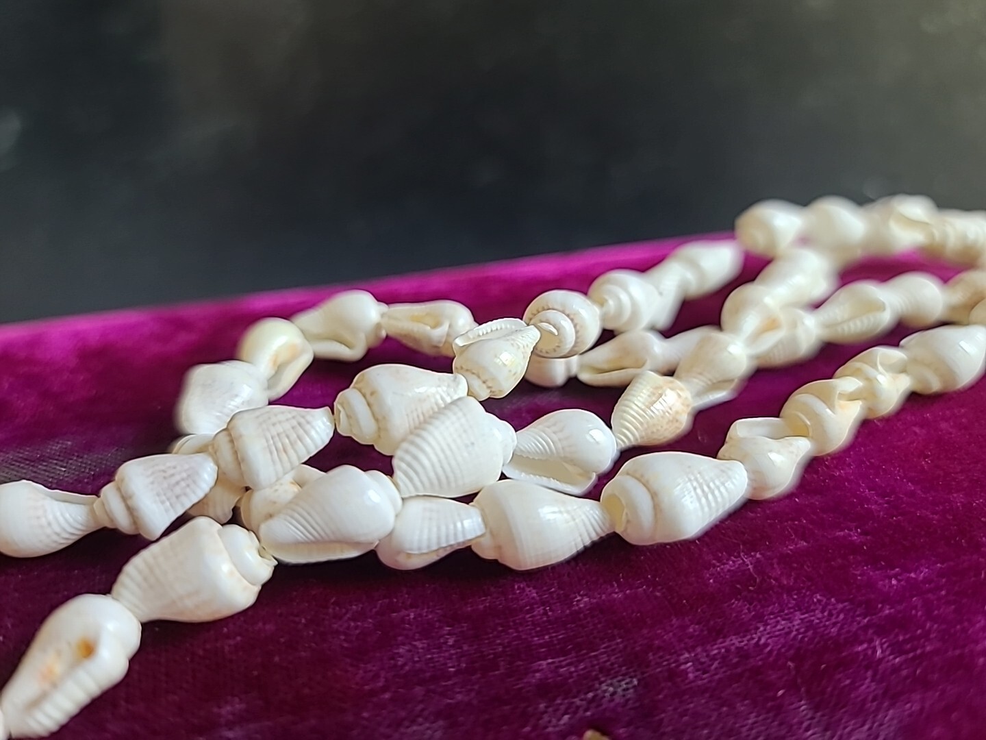 Shell Beaded Necklace Vintage, READ | eBay