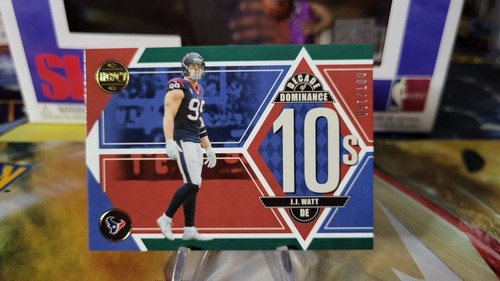 2022 J.J. Watt Legacy Green Decade Of Dominance #/100 Card Houston ...