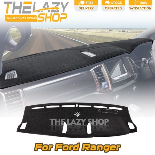 3D Black Dash Mat Dashboard Cover for Ford Ranger Wildtrack / Raptor ...