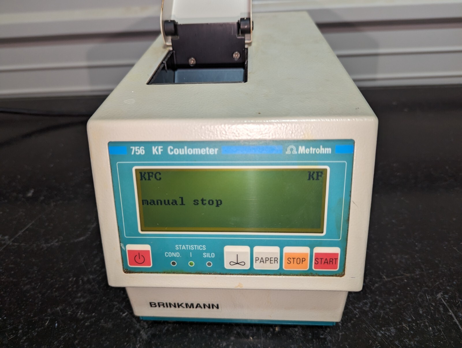 Brinkmann Metrohm 756 KF Coulometer 1.756.0010 with Printer / 30 DAY ...