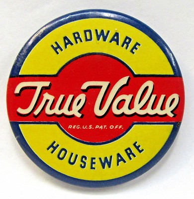 TRUE VALUE HARDWARE HOUSEWARE advertising celluloid pocket mirror * | eBay