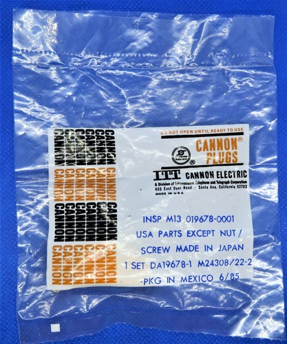 ITT CANNON M24308/22-2 D-SUBMINIATURE PLUG BACKSHELL (S-1) | eBay