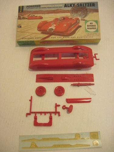 OLD HAWK POWERED BONNEVILLE RACER ALKY SALTZER 1961 MODEL RACE CAR KIT ...