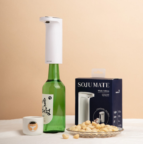 Royche Wale Edition Automatic Soju Dispenser Soju mate & mini cup with ...