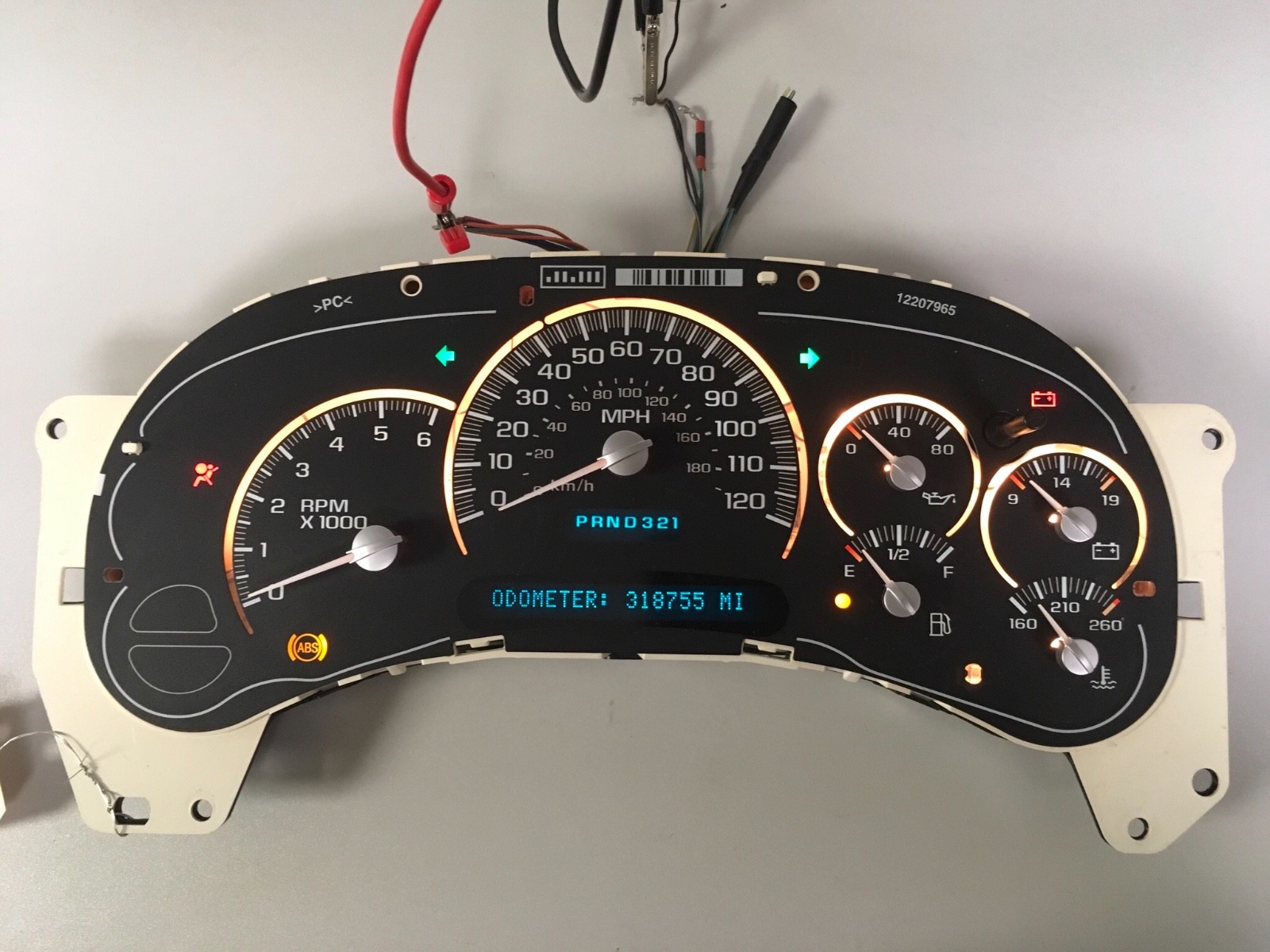 GM Chevy GMC Speedometer Needle Pointers, 03-12 Blue Silverado, Tahoe ...