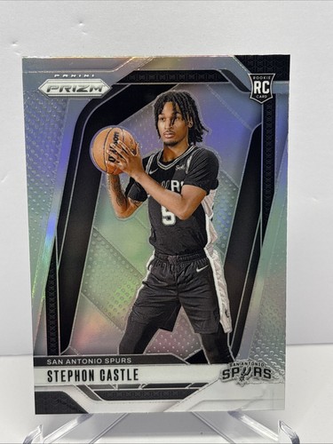 2024-25 Panini Prizm Stephon Castle RC Silver Rookie #234 Spurs | eBay