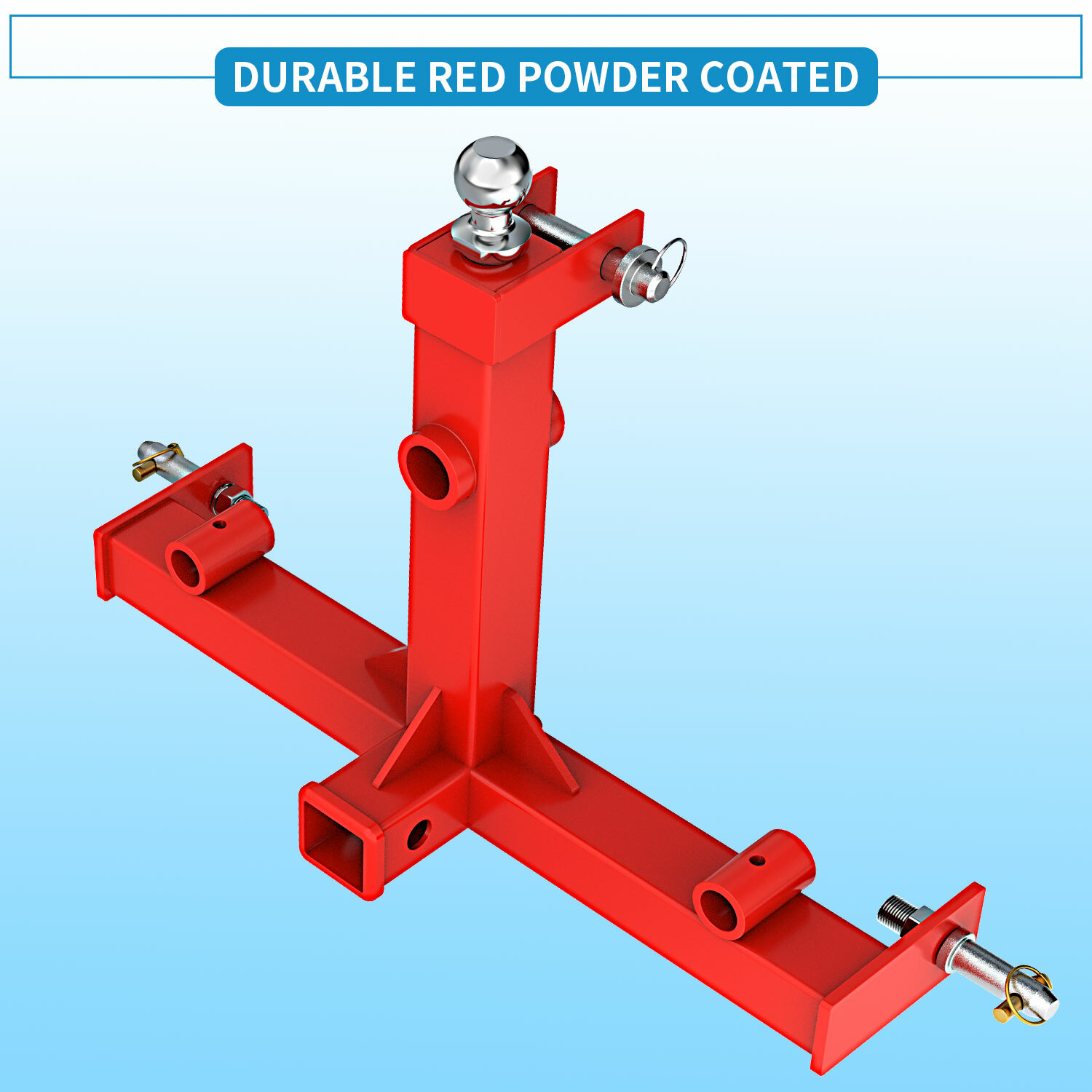 3 Point Gooseneck Receiver Hitch Trailer Mover Ball Drawbar CAT 1 Spear ...