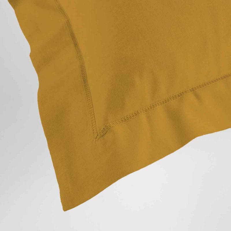 Paris Prix - Taie D'oreiller En Coton Bio "biolina" 50x70cm Ocre | eBay