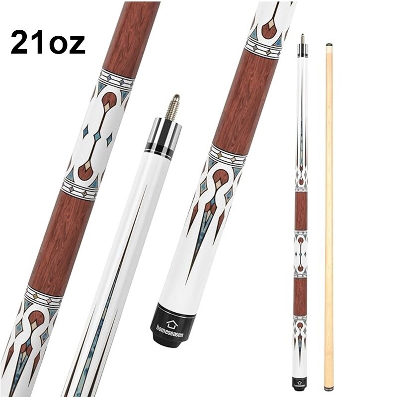 SET OF 4 POOL CUES 57" Two-Piece Billiard House Pool Cue Stick ~ FREE ...