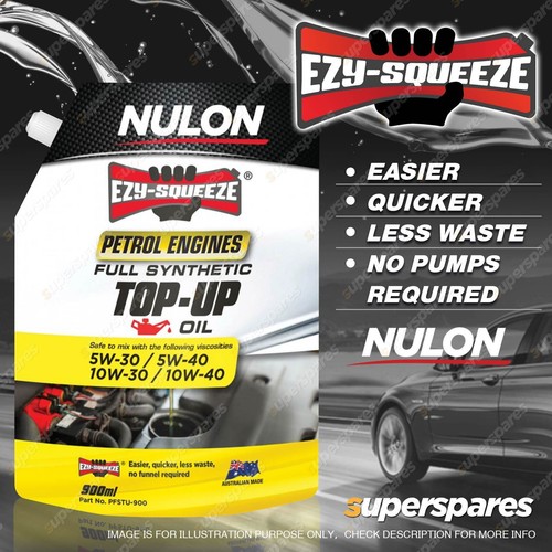 Nulon Petrol Engine Full Synthetic Top-Up Oil 900ML PFSTU-900 Quality ...