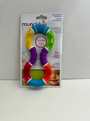 Munchkin Twisty Figure 8 Baby Teether Toy, BPA Free, 6+ Months-NEW | eBay