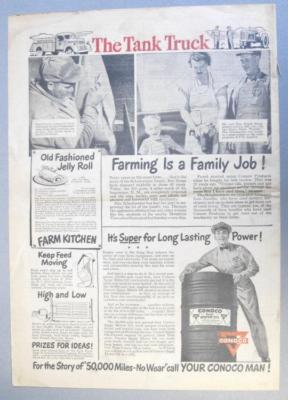 Original 1950 Conoco Ad Photo Endorsed by Frank Schulmeister ...