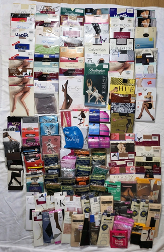 Vintage Hosiery Lot 140 Packages (160 Pairs) of Pantyhose Thigh Knee ...