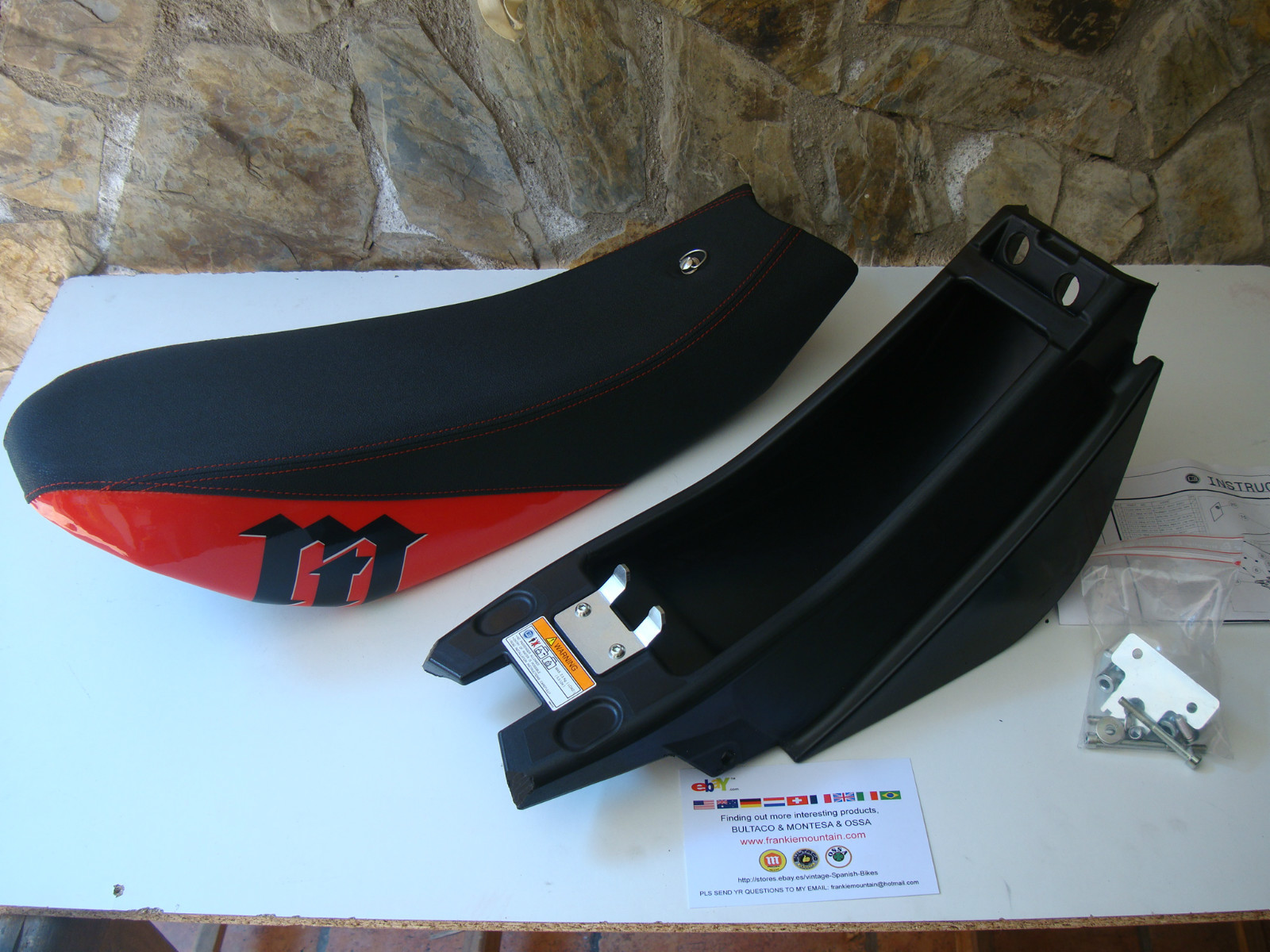 MONTESA 4RT SEAT + TOOL BOX NEW MONTESA COTA 4RT SINGLE SEAT ASSY ...
